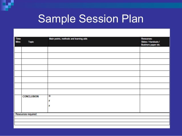 Learning Style & Making a Session Plan