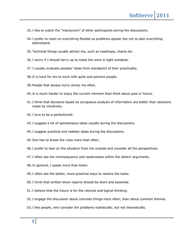 Learning style questionnaire | PDF