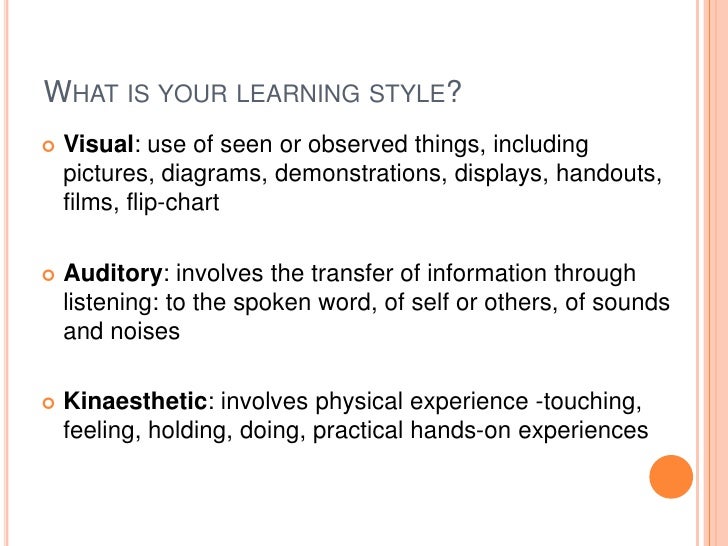 Learning Styles