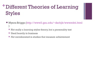 Learning styles | PPT
