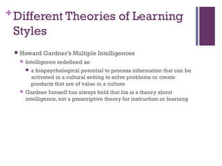 Learning styles | PPT