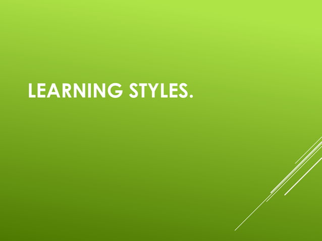Learning styles | PPT