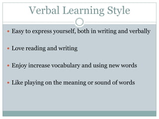 Learning Styles | PPT