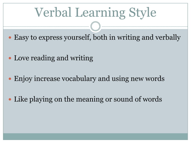 Learning Styles | PPT