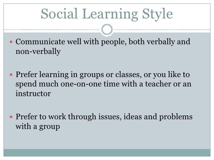 Learning Styles