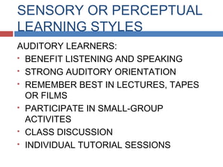 Learning styles | PPT