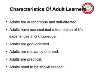 Adult Learning styles | PPT