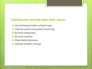 Learning styles | PPTX