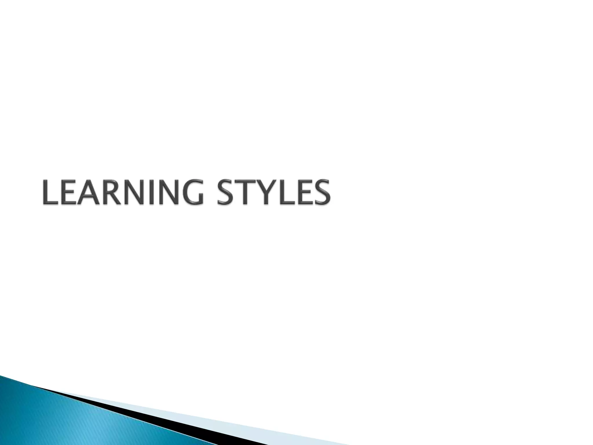 LEARNING STYLE | PPT