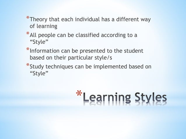 Learning styles | PPT