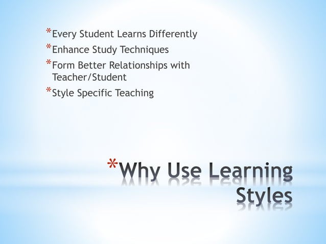 Learning styles | PPT