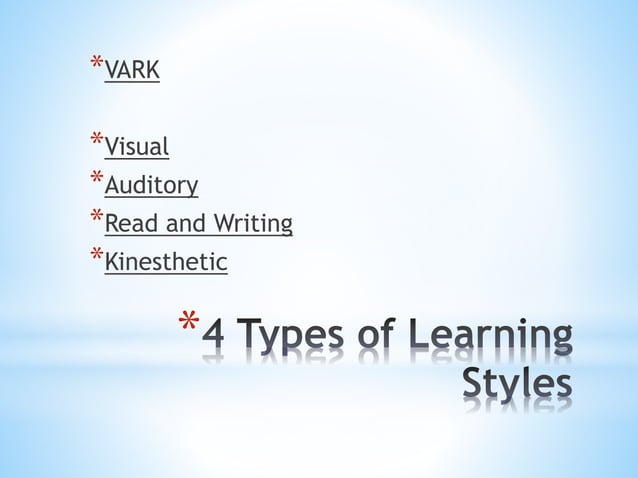 Learning styles | PPT