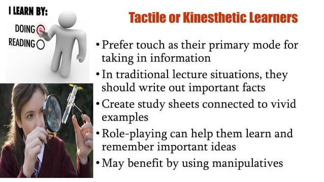 Learning styles, VAK /VARK Model, 4 types of learning styles, Neil ...