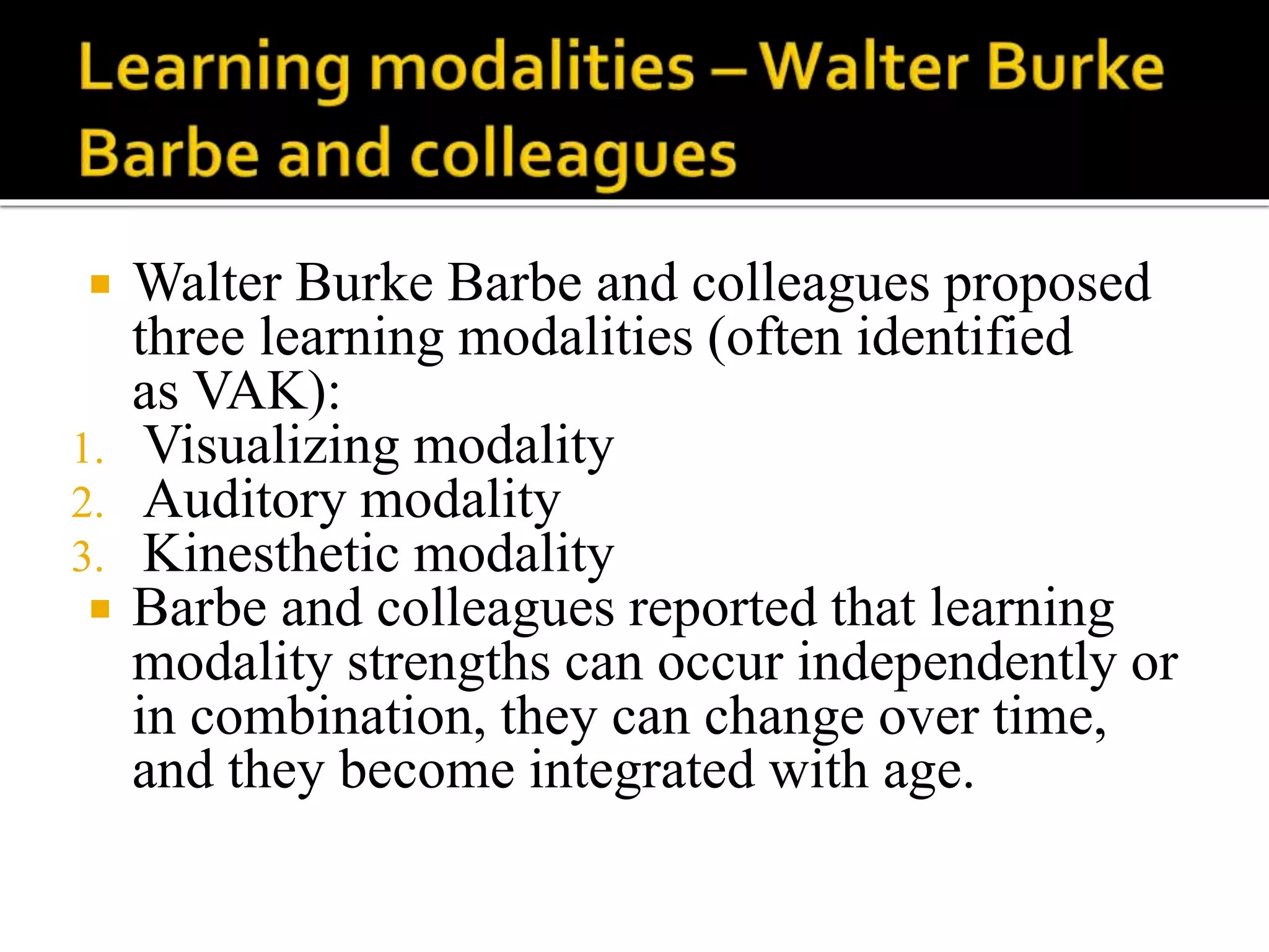 Learning styles | PPTX