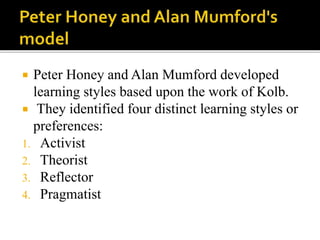 Learning styles | PPTX