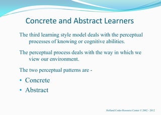 Learning styles - Keys to Learning | PDF