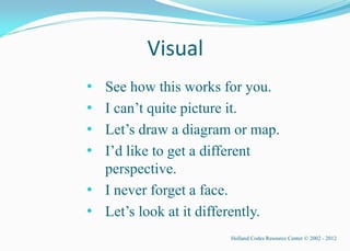 Learning styles - Keys to Learning | PDF