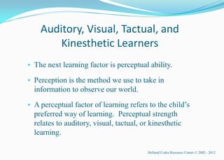 Learning styles - Keys to Learning | PDF