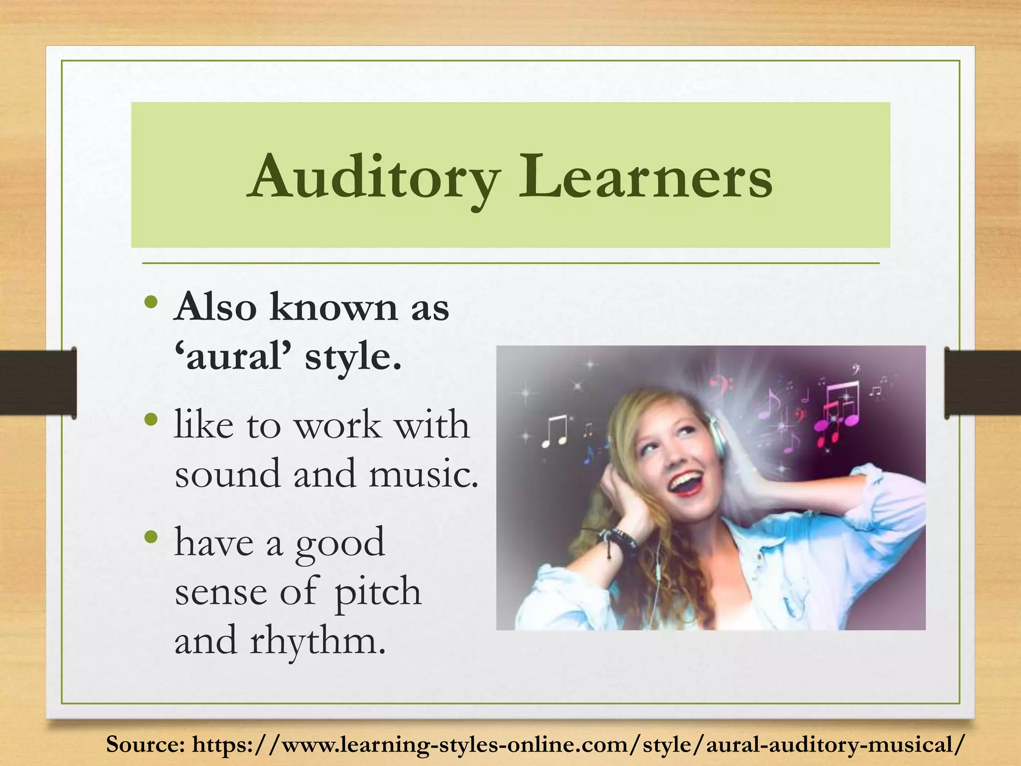Learning Styles (VARK Model) | PPTX