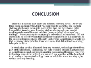 Learning styles, Types of Learning Style | PPTX