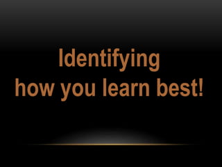 STUDENT'S LEARNING STYLE | PPT