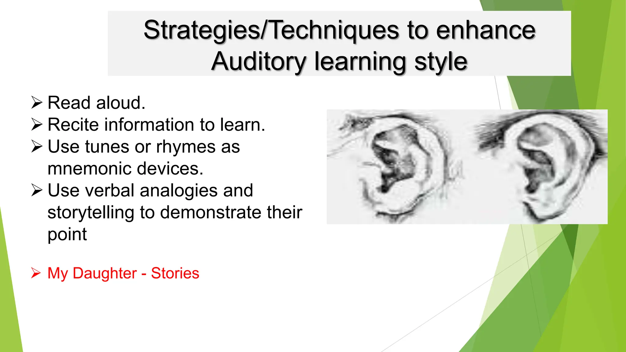 Learning Styles.ppt - Different types of learning styles | PPT