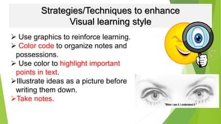 Learning Styles.ppt - Different types of learning styles | PPT