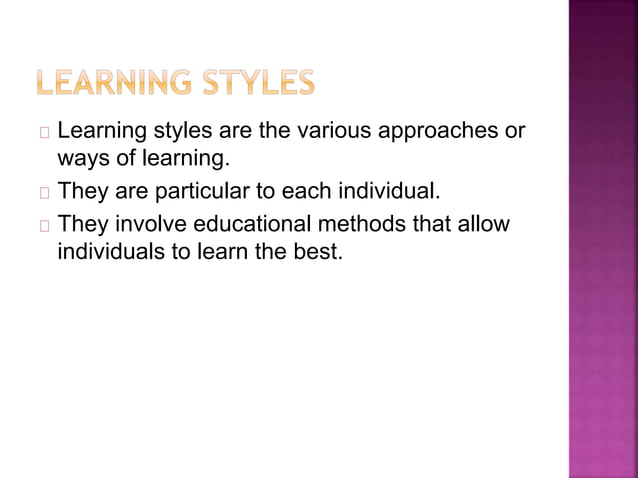 Learning styles app v2 | PPT