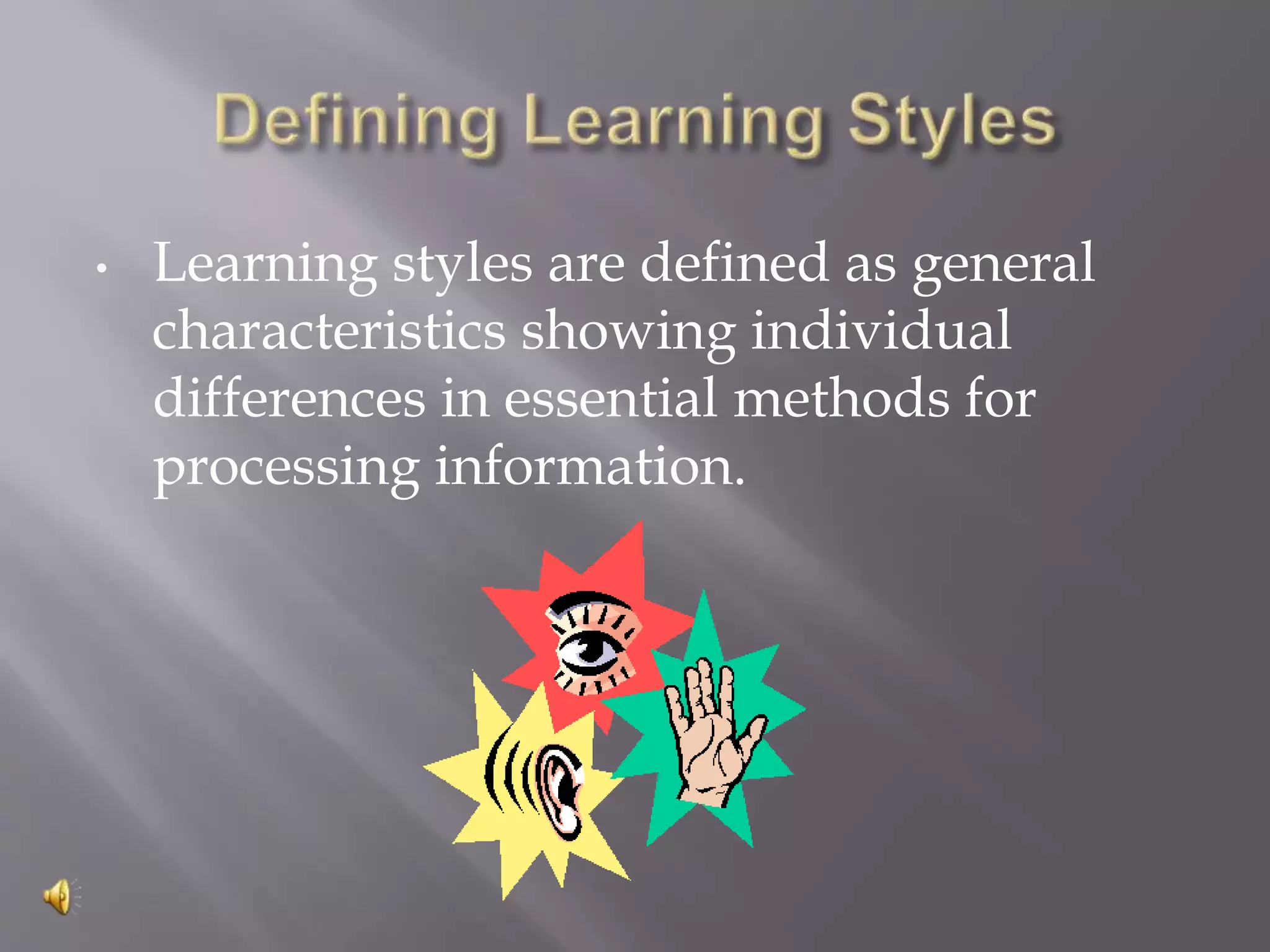 Learning styles John Faught | PPTX