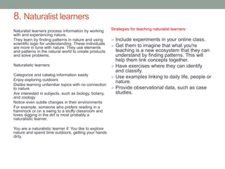 Learning styles pedagogy - ppt presented in Pondicherry university ...