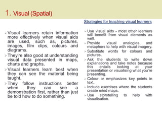 Learning styles pedagogy - ppt presented in Pondicherry university ...