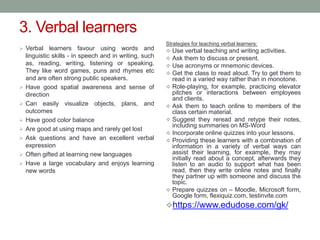 Learning styles pedagogy - ppt presented in Pondicherry university ...