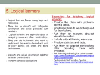 Learning styles pedagogy - ppt presented in Pondicherry university ...