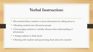 Information Processing and Learning Styles | PDF