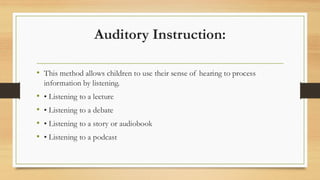 Information Processing and Learning Styles | PDF