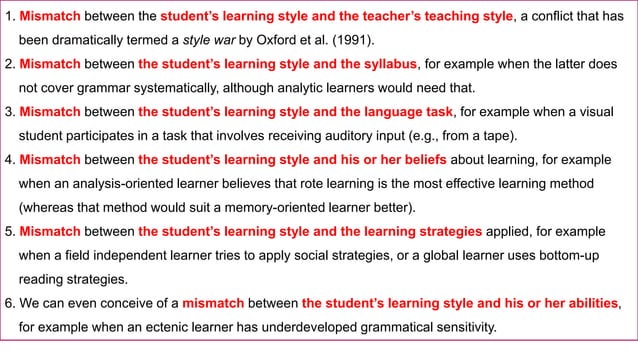 learning styles .pptx | Education