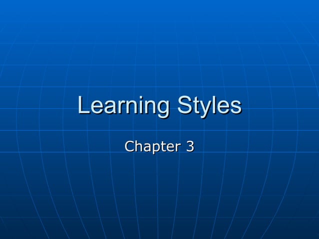 Learning styles | PPT