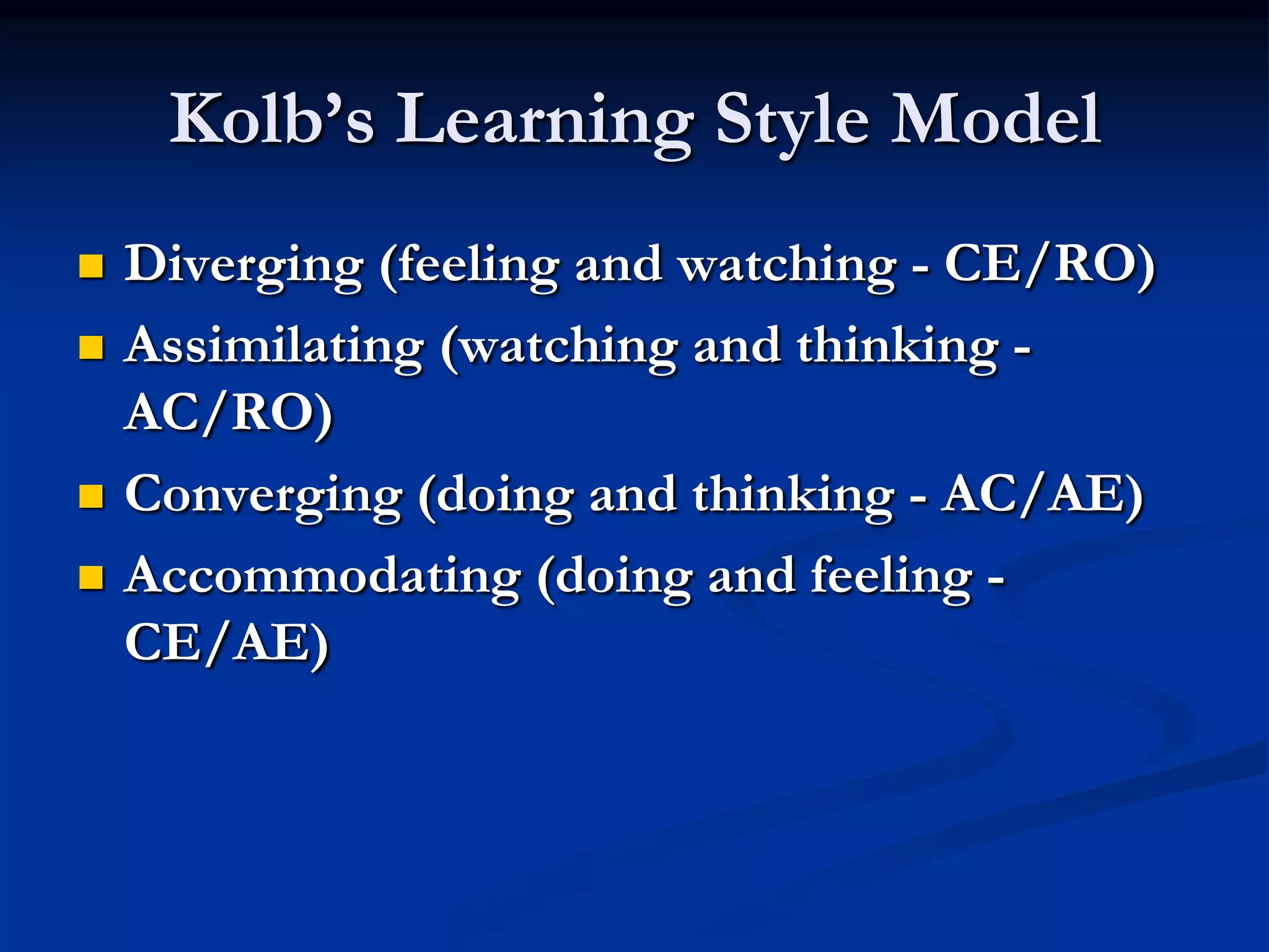 Learning Styles and Modes of Learning | PPT