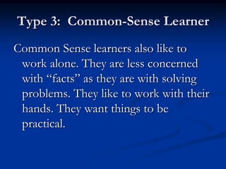 Learning Styles and Modes of Learning | PPT