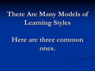 Learning Styles and Modes of Learning | PPT