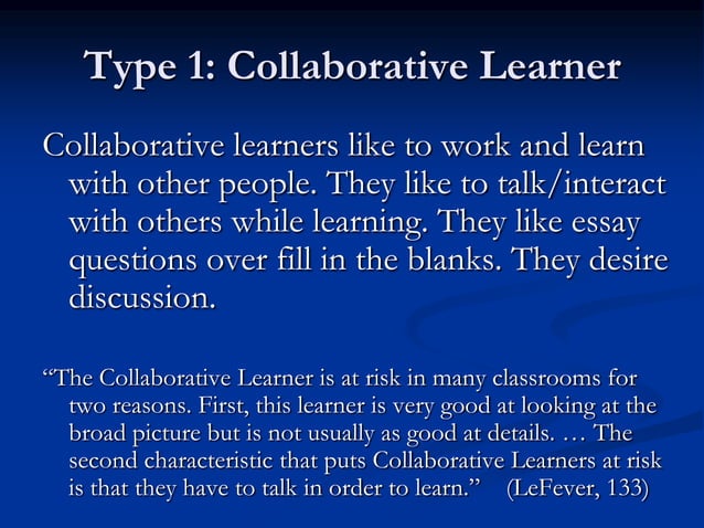 Learning Styles and Modes of Learning | PPT