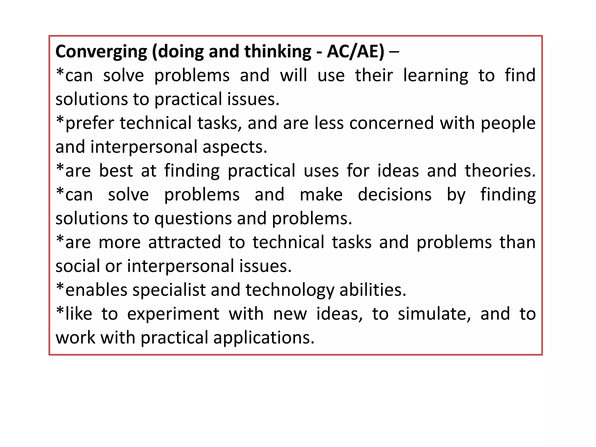 Learning styles and multiple intelligence | PPTX
