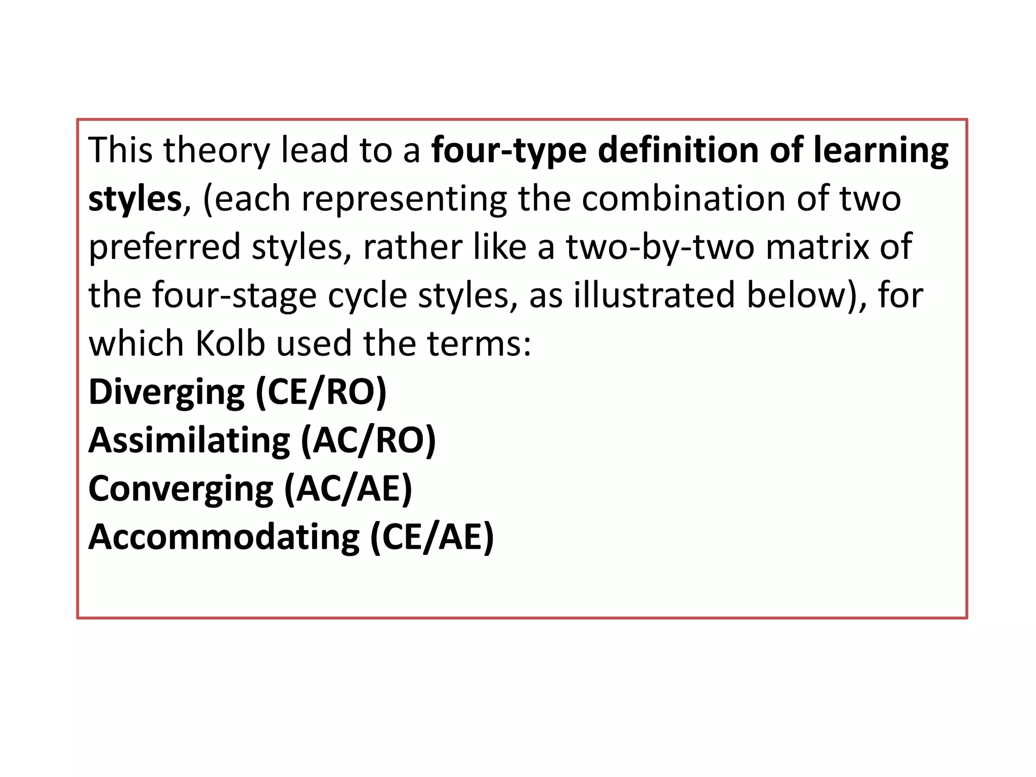 Learning styles and multiple intelligence | PPTX