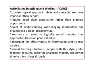 Learning styles and multiple intelligence | PPTX