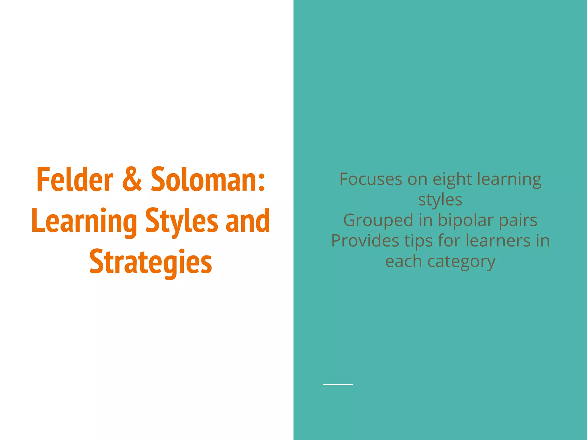 Learning styles and strategies | PPTX
