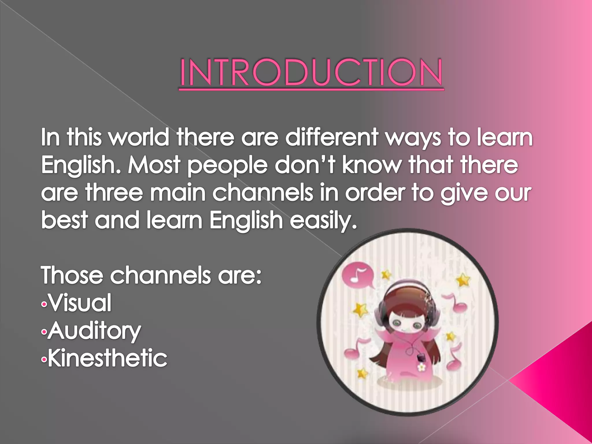 Learning styles auditory | PPT