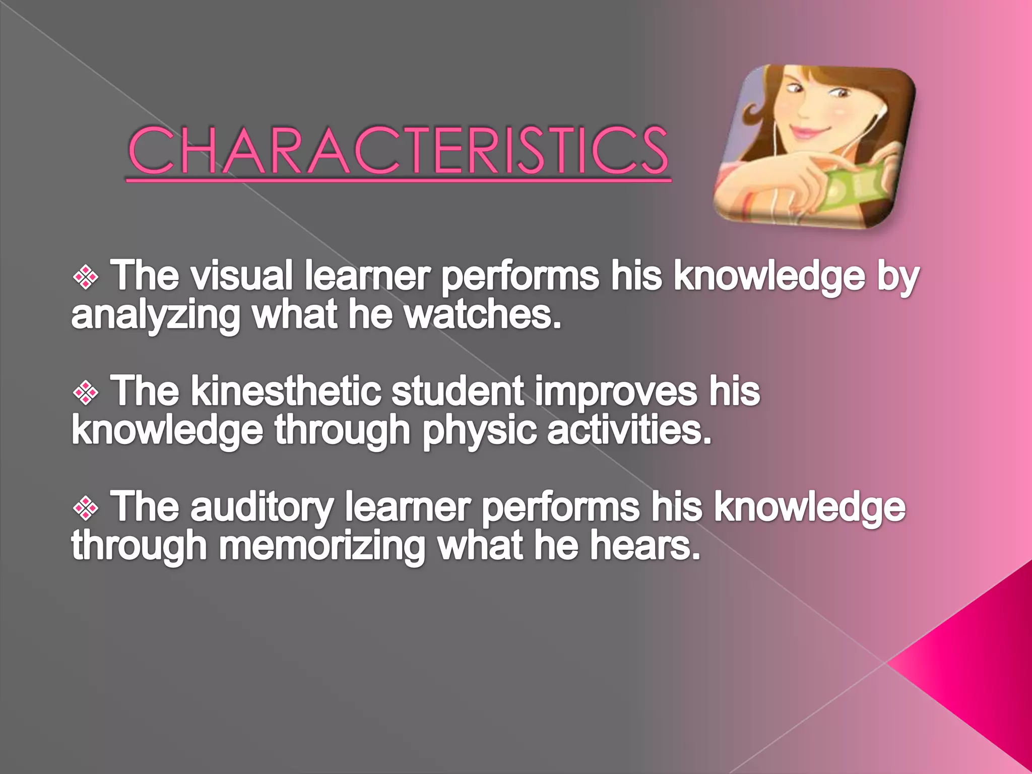 Learning styles auditory | PPT