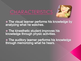 Learning styles auditory | PPT