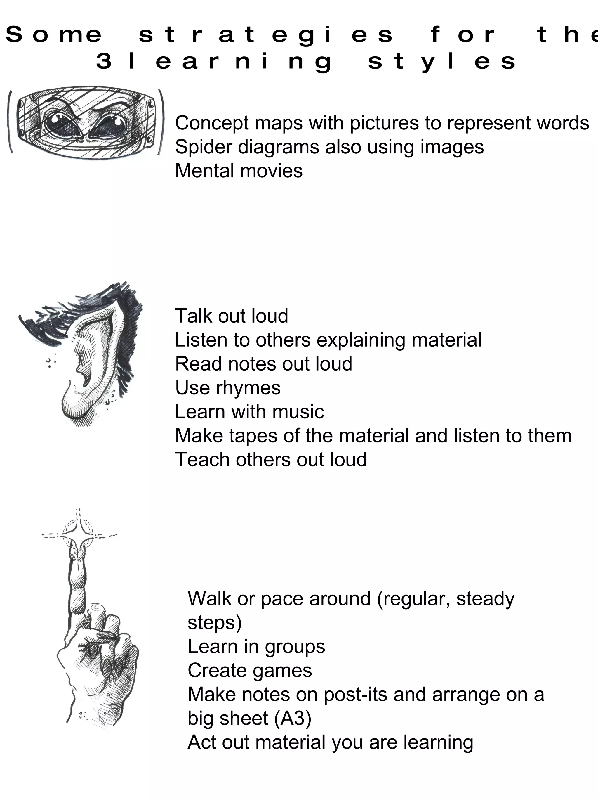 Learning Styles, Autonomy & Memory Booklet For Parents & Pupils | PPT ...