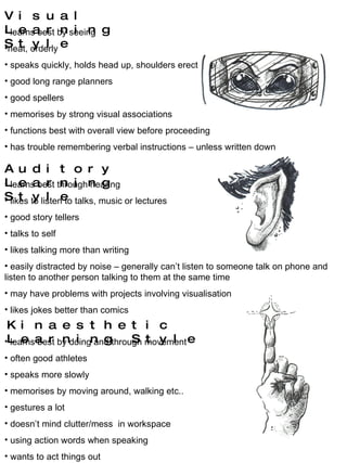 Learning Styles, Autonomy & Memory Booklet For Parents & Pupils | PPT ...